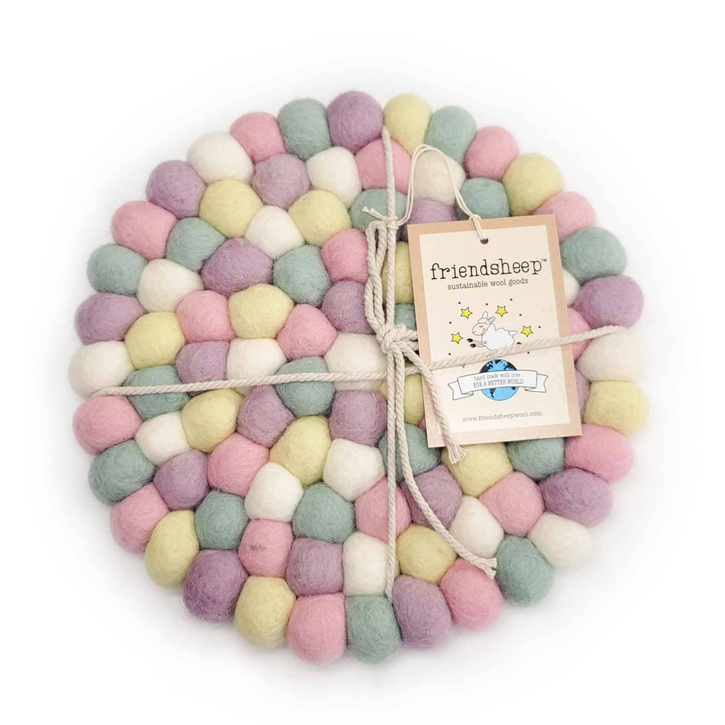 Felt Ball Wool Trivet – Von Walter + funkBALLOON 🌈 | Pittsburgh's # 1 ...